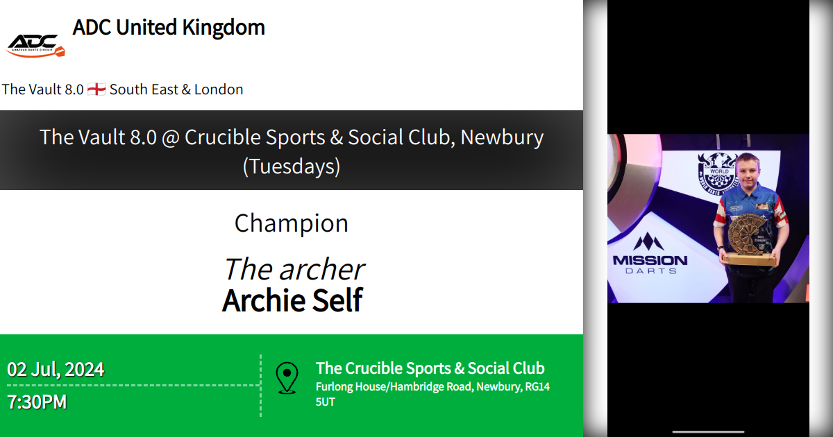 The Vault 8.0 @ Crucible Sports & Social Club, Newbury (Tuesdays)