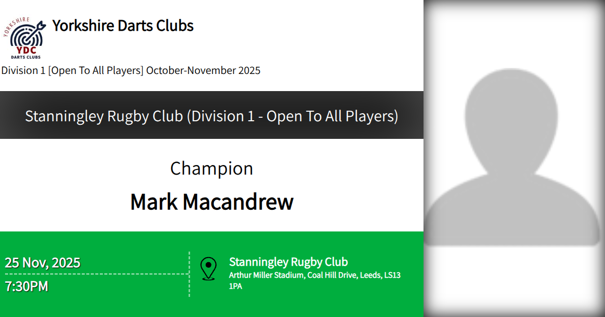 Stanningley Rugby Club (Division 1 - Open To All Players)