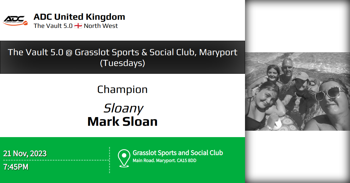 The Vault 5.0 @ Grasslot Sports & Social Club, Maryport (Tuesdays)