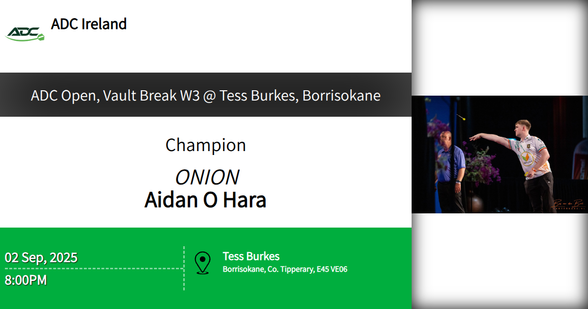 ADC Open, Vault Break W3 @ Tess Burkes, Borrisokane