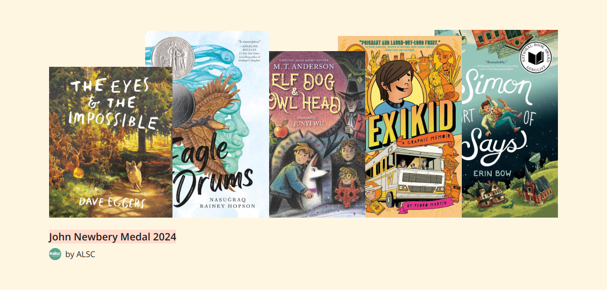 John Newbery Medal 2024 | Booklisti