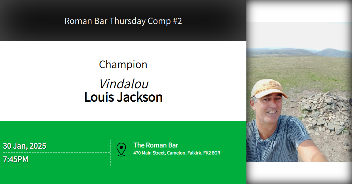 Roman Bar Thursday Comp #2