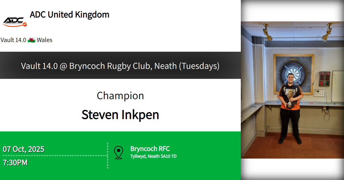 Vault 14.0 @ Bryncoch Rugby Club, Neath (Tuesdays)