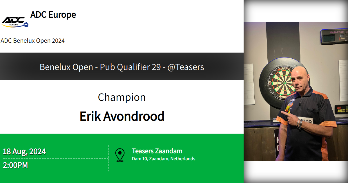 Benelux Open - Pub Qualifier 29 - @Teasers