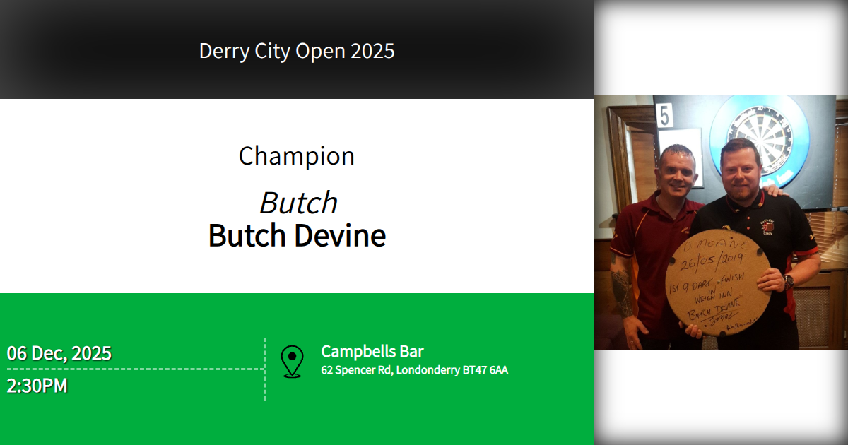 Derry City Open 2025