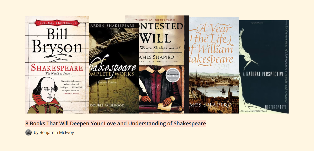 8 Books That Will Deepen Your Love and Understanding of Shakespeare | Booklisti
