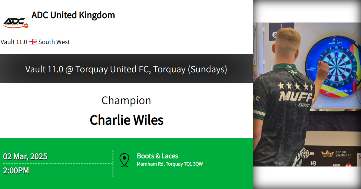 Vault 11.0 @ Torquay United FC, Torquay (Sundays)