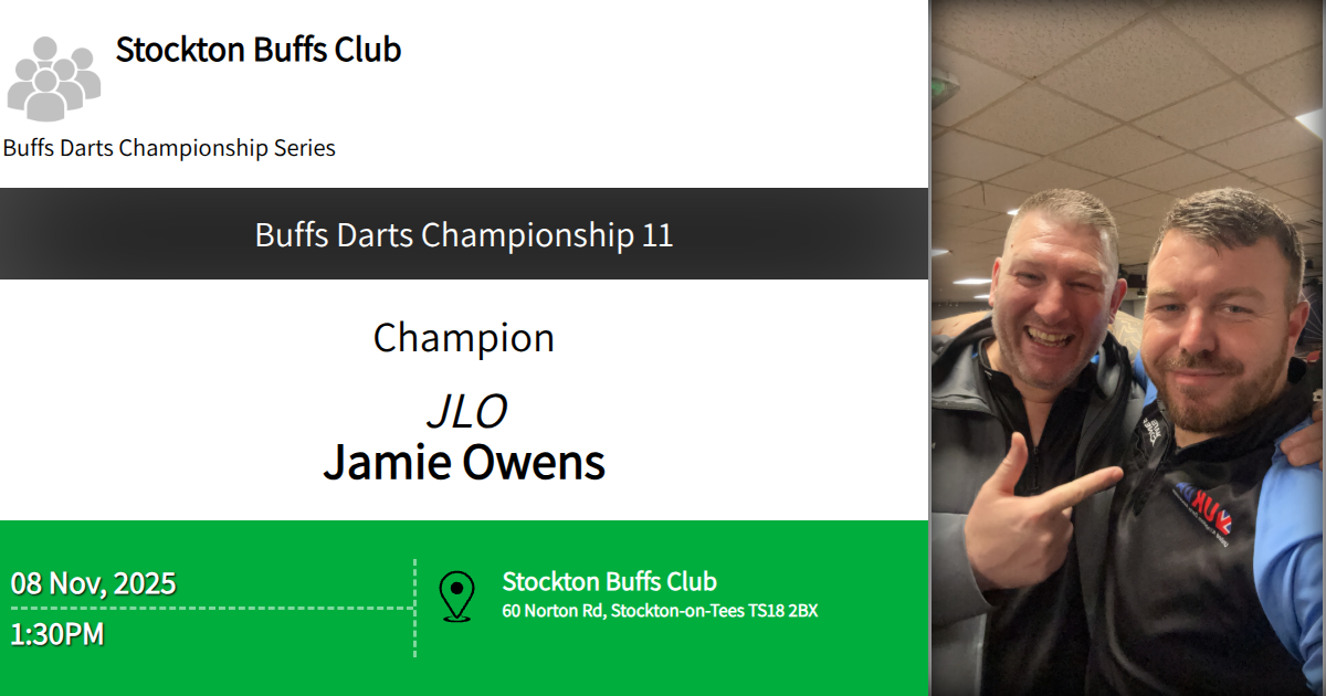 Buffs Darts Championship 11