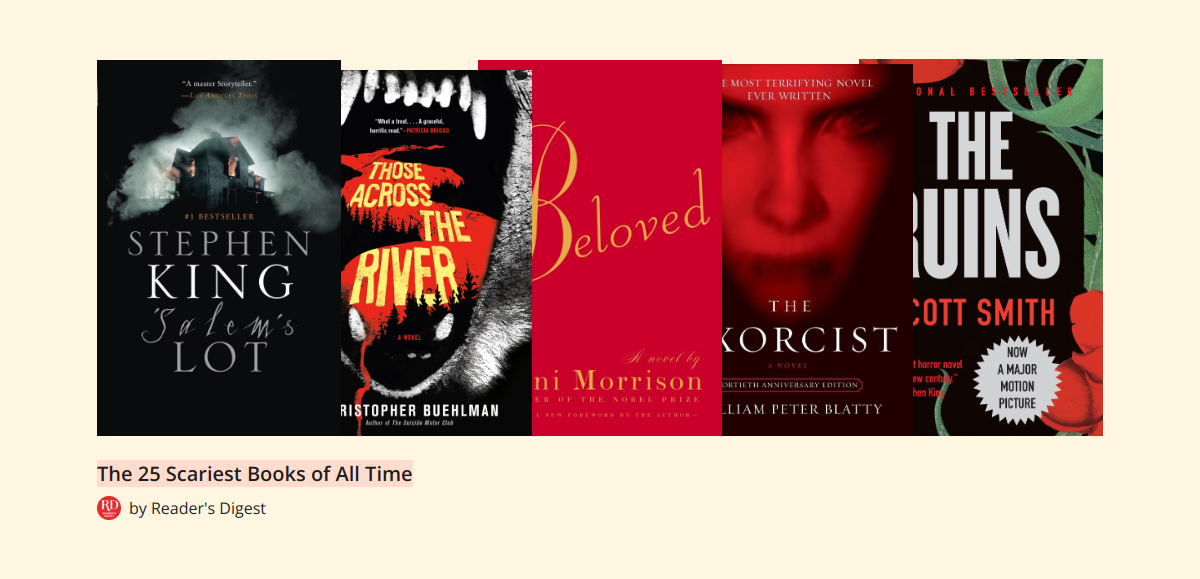 The 25 Scariest Books of All Time | Booklisti