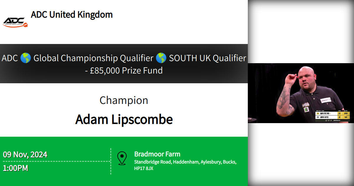 ADC 🌎 Global Championship Qualifier 🌎 SOUTH UK Qualifier - £85,000 ...