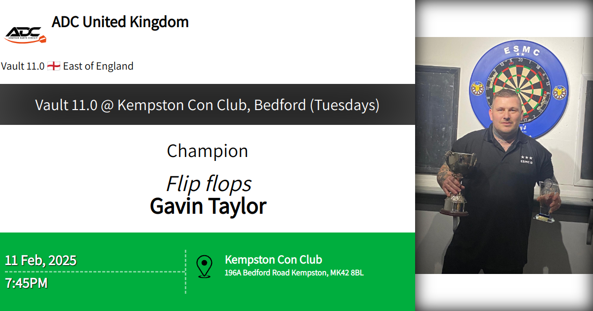Vault 11.0 @ Kempston Con Club, Bedford (Tuesdays)