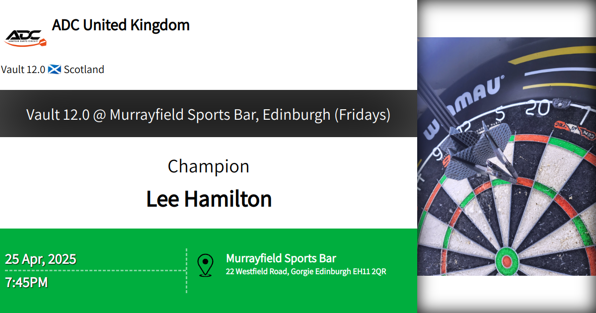 Vault 12.0 @ Murrayfield Sports Bar, Edinburgh (Fridays)