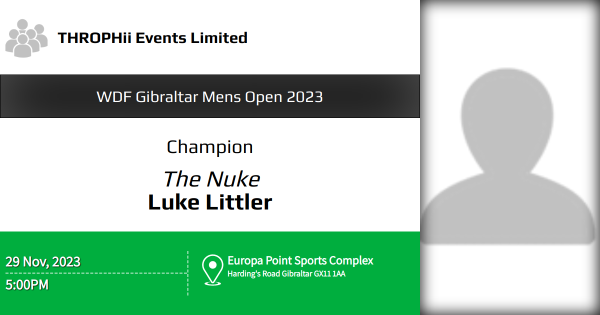 WDF Gibraltar Mens Open 2023