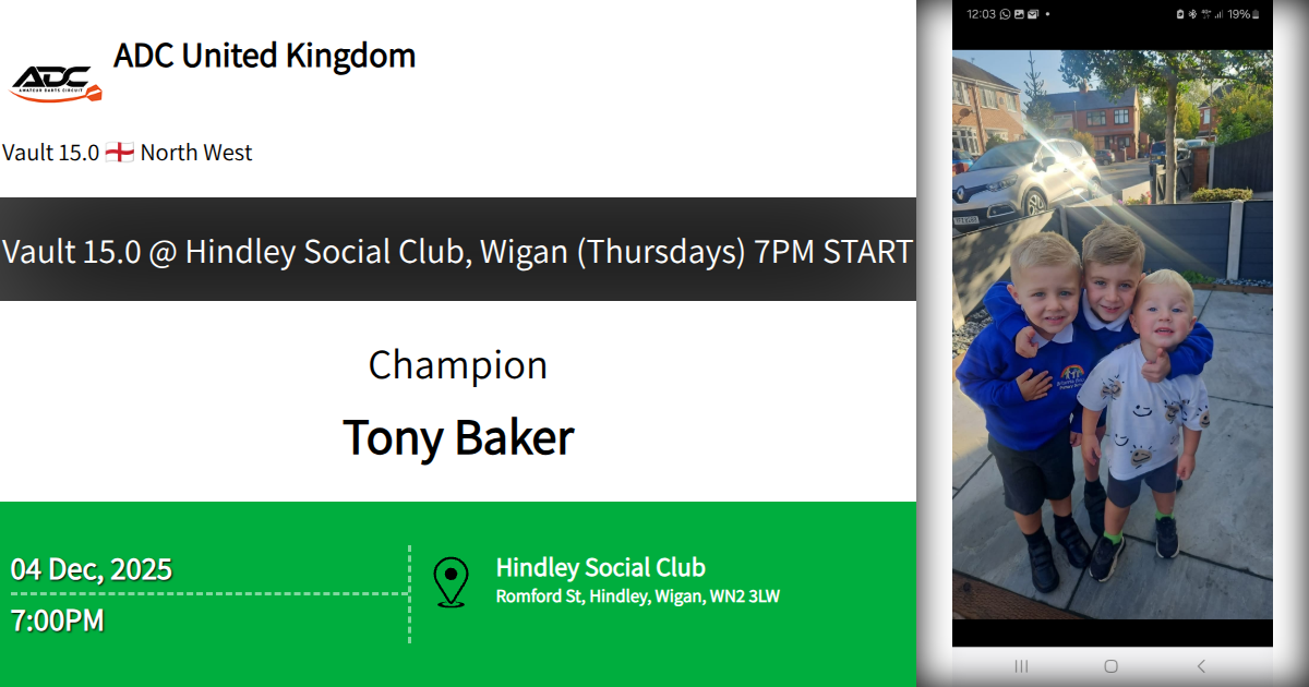 Vault 15.0 @ Hindley Social Club, Wigan (Thursdays) 7PM START