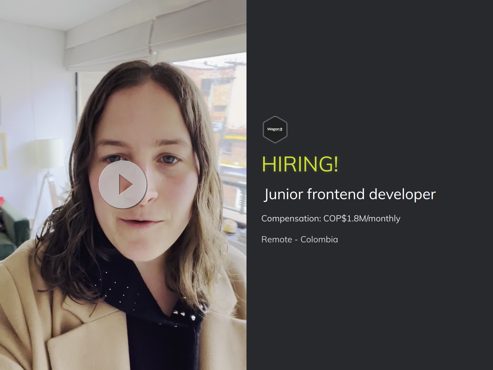 Junior frontend developer at Wagon Design Studio | Torre