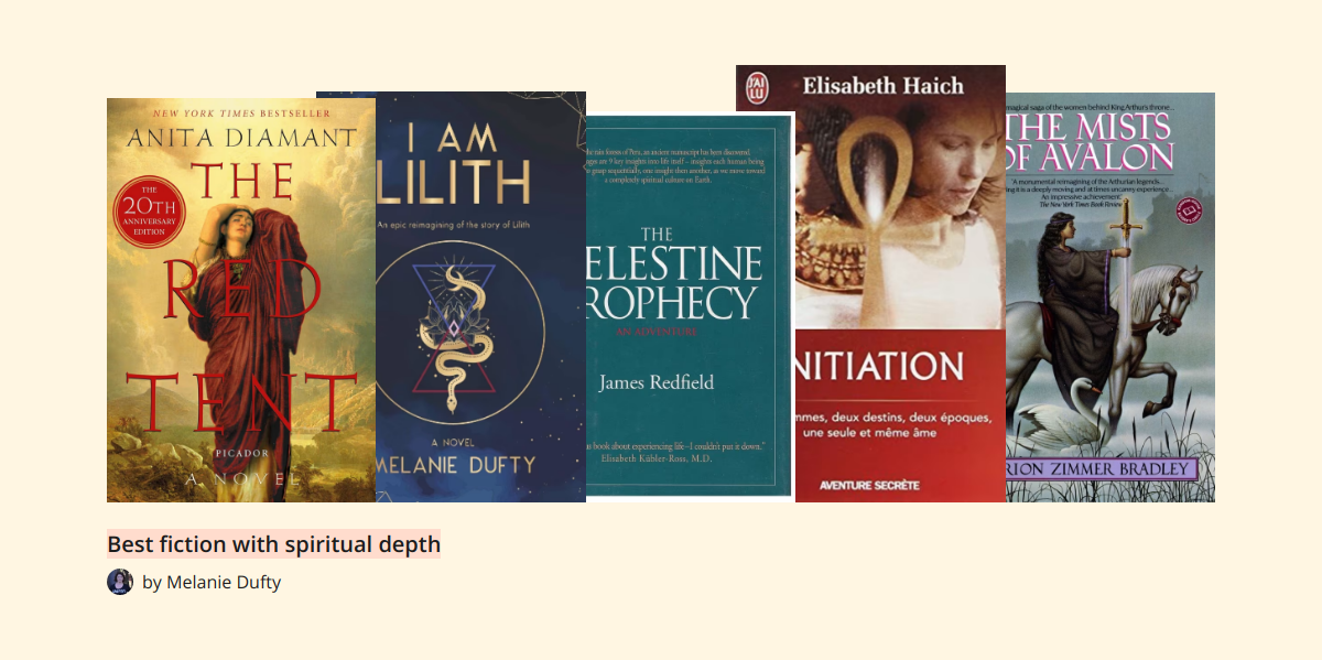 Best fiction with spiritual depth | Booklisti