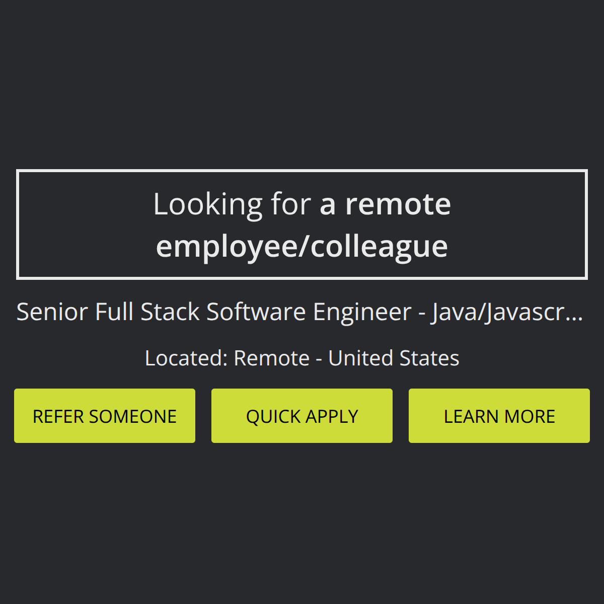 Senior Full Stack Software Engineer - Java/Javascript (open to remote) at New Relic, Inc | Torre