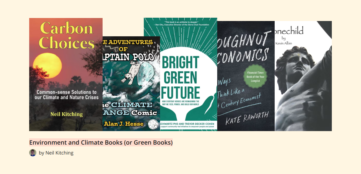 Environment and Climate Books (or Green Books) | Booklisti