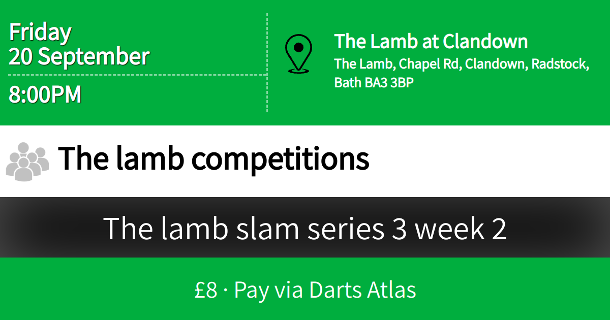 The lamb slam series 3 week 2
