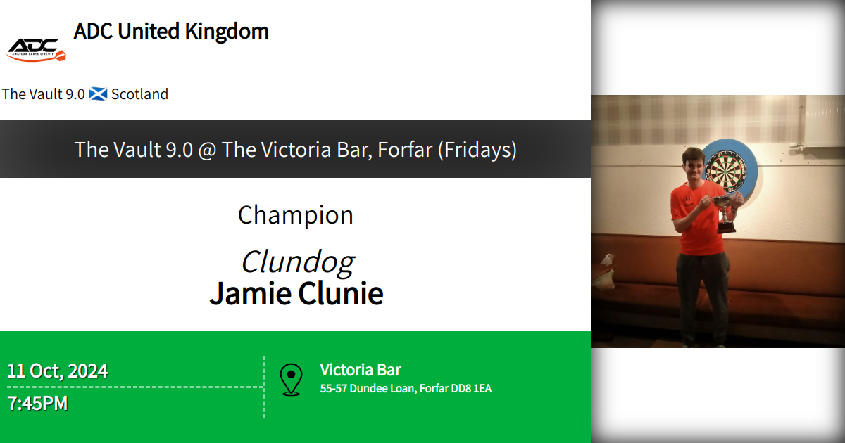 The Vault 9.0 @ The Victoria Bar, Forfar (Fridays)