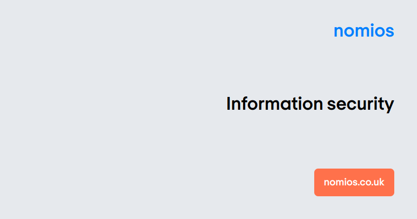 Information security | Nomios UK