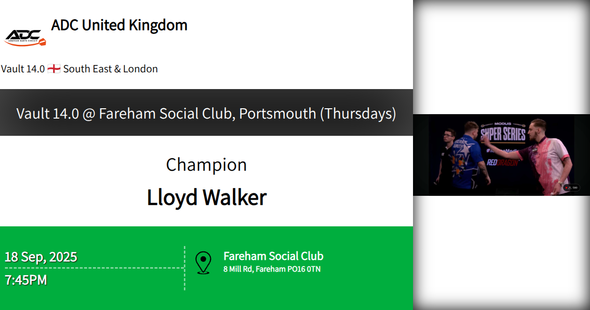 Vault 14.0 @ Fareham Social Club, Portsmouth (Thursdays)