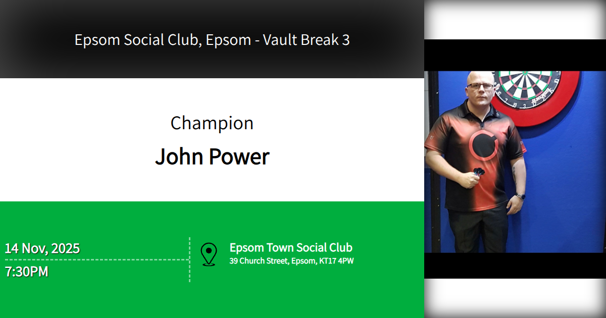 Epsom Social Club, Epsom - Vault Break 3