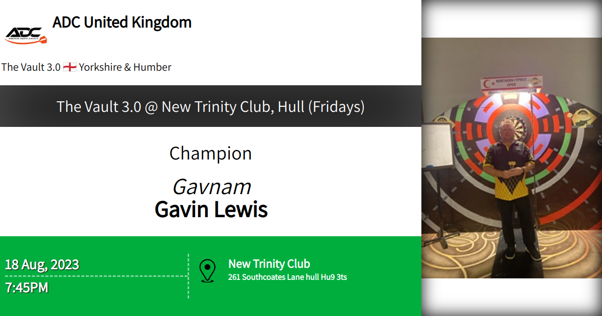 The Vault 3.0 @ New Trinity Club, Hull (Fridays)