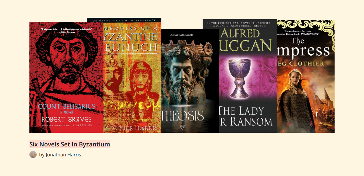 Six Novels Set In Byzantium | Booklisti