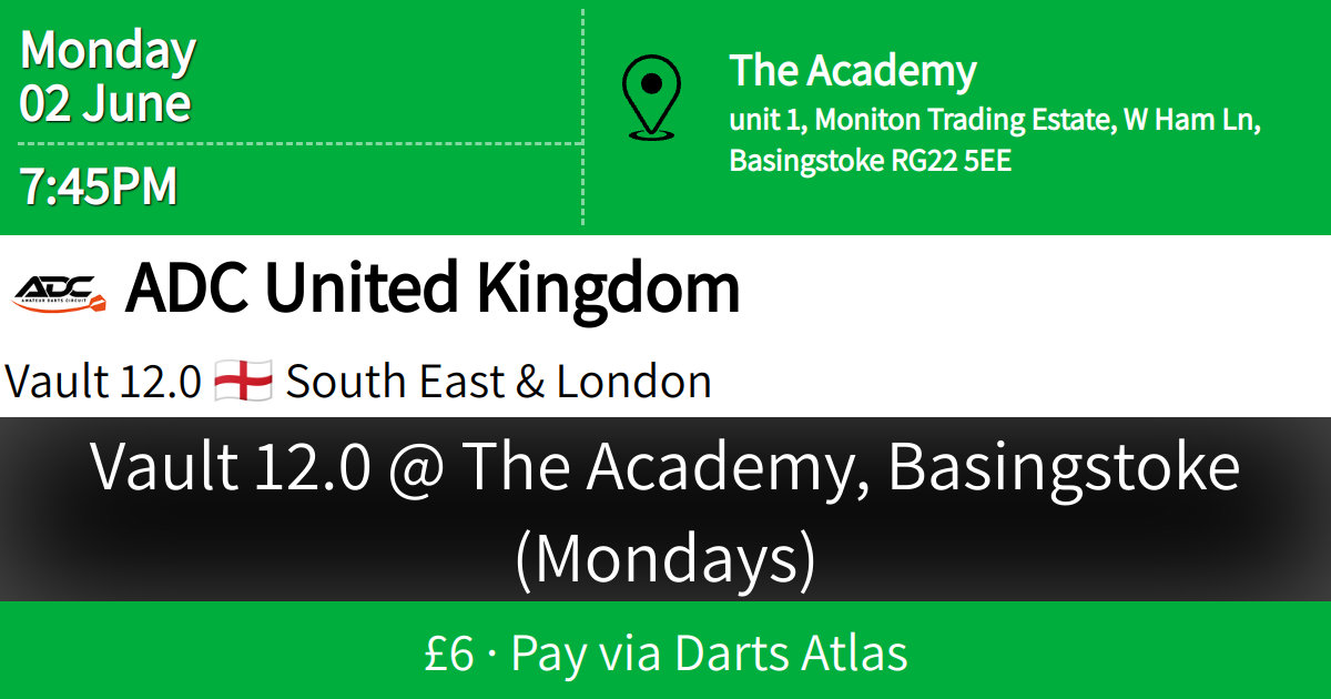 Vault 12.0 @ The Academy, Basingstoke (Mondays)