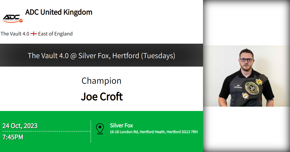 The Vault 4.0 @ Silver Fox, Hertford (Tuesdays)