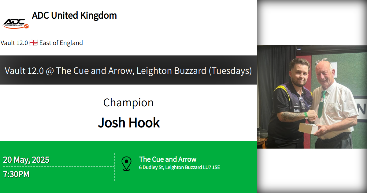 Vault 12.0 @ The Cue and Arrow, Leighton Buzzard (Tuesdays)