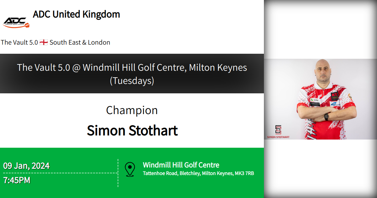 The Vault 5.0 @ Windmill Hill Golf Centre, Milton Keynes (Tuesdays)