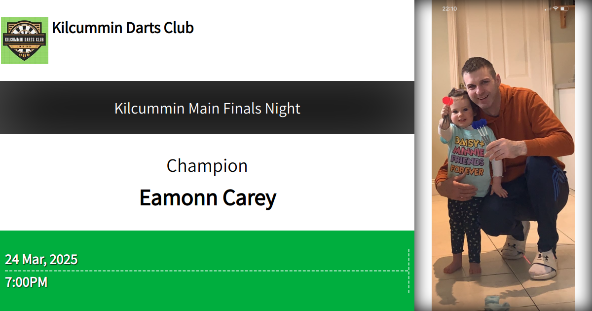 Kilcummin Main Finals Night
