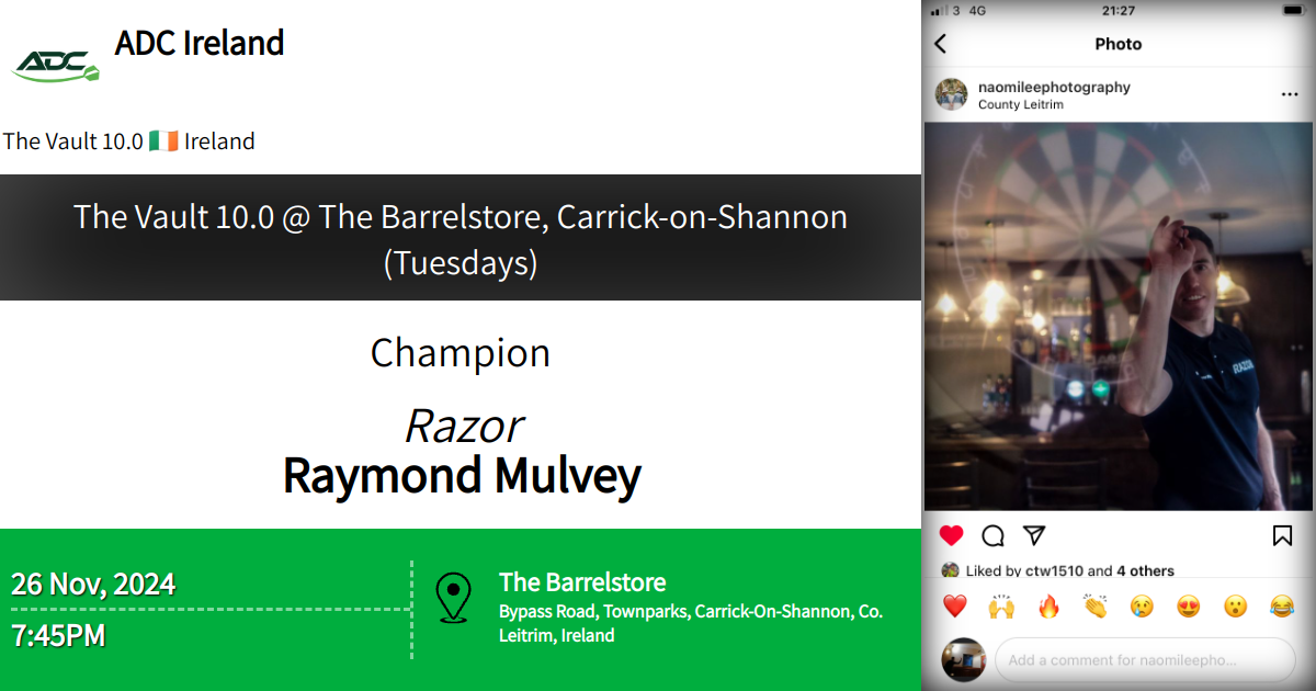 The Vault 10.0 @ The Barrelstore, Carrick-on-Shannon (Tuesdays)