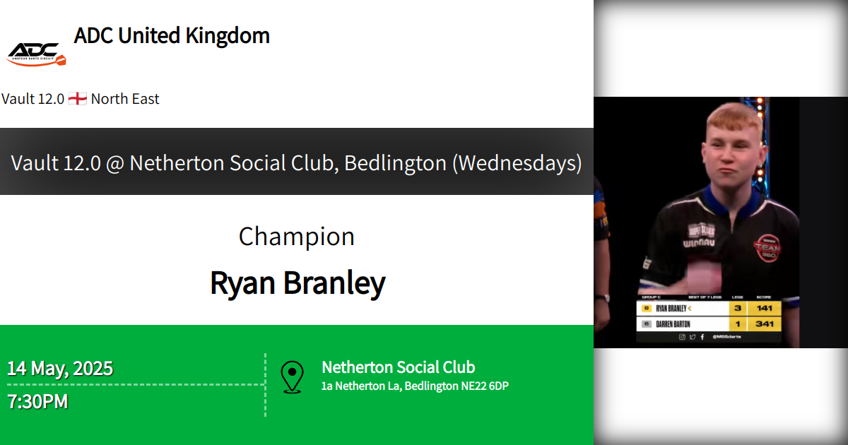 Vault 12.0 @ Netherton Social Club, Bedlington (Wednesdays)