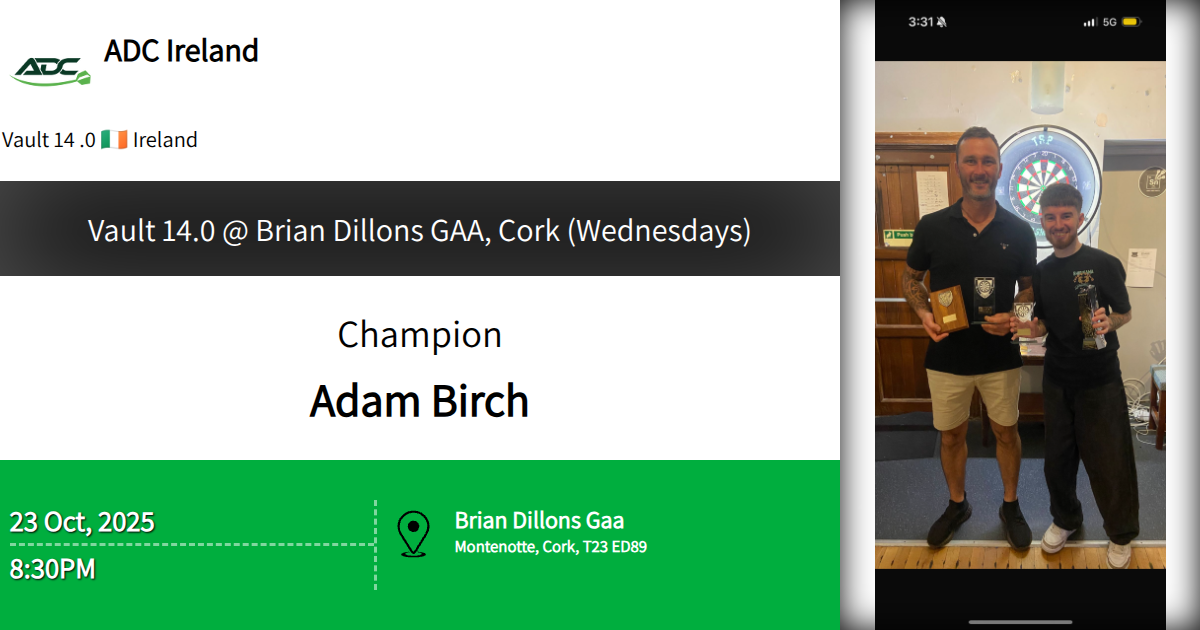 Vault 14.0 @ Brian Dillons GAA, Cork (Wednesdays)