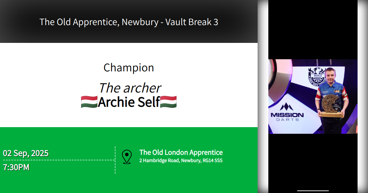 The Old Apprentice, Newbury - Vault Break 3