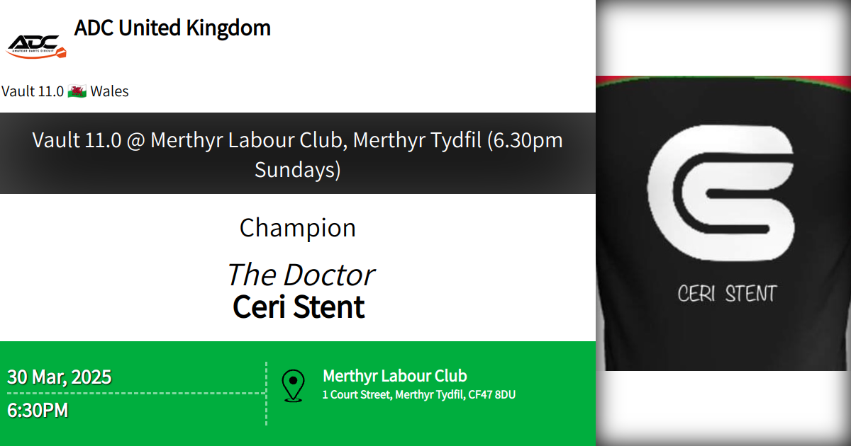 Vault 11.0 @ Merthyr Labour Club, Merthyr Tydfil (6.30pm Sundays)