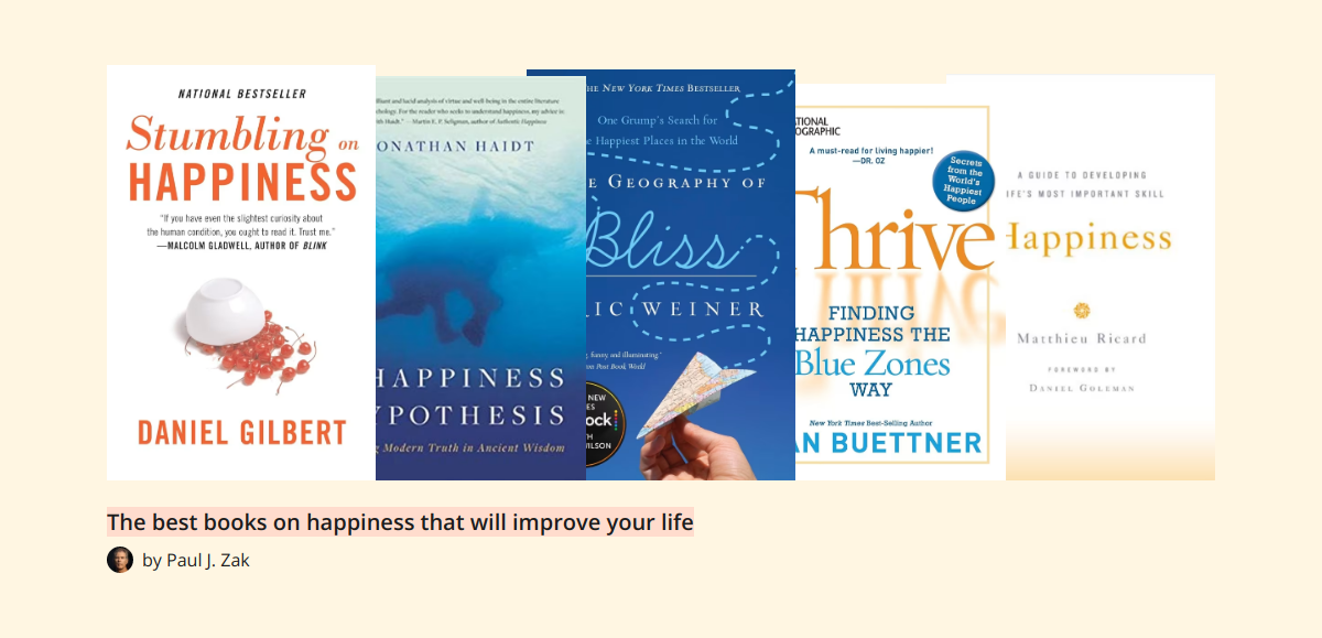 The best books on happiness that will improve your life | Booklisti