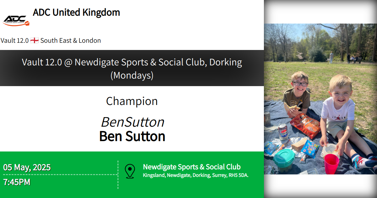 Vault 12.0 @ Newdigate Sports & Social Club, Dorking (Mondays)