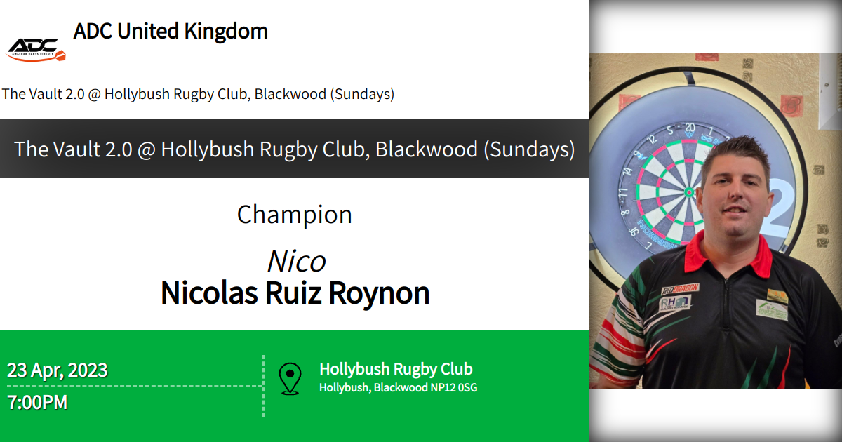 The Vault 2.0 @ Hollybush Rugby Club, Blackwood (Sundays)