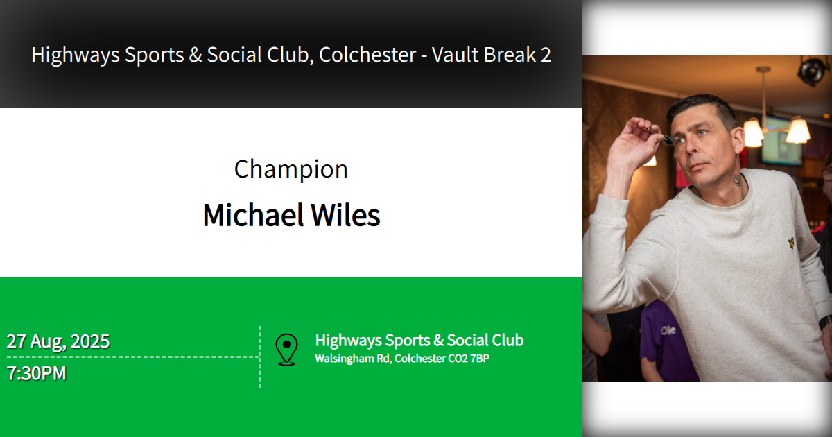 Highways Sports & Social Club, Colchester - Vault Break 2