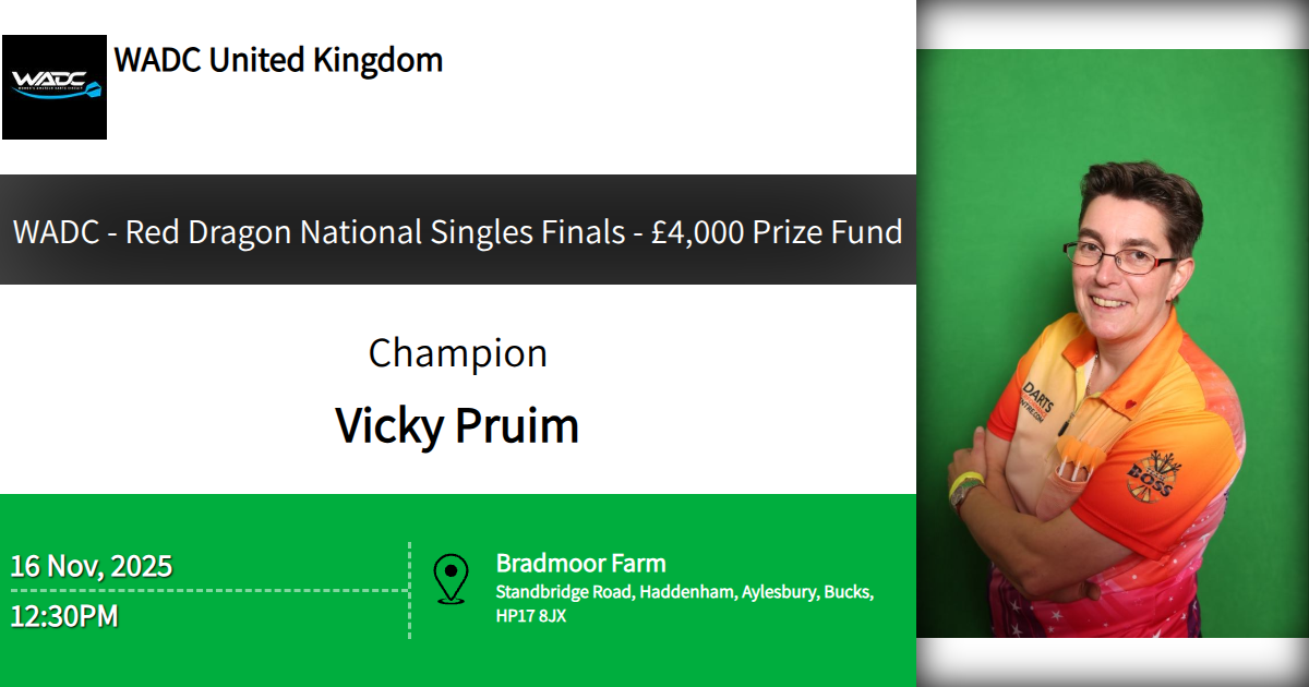 WADC - Red Dragon National Singles Finals - £4,000 Prize Fund