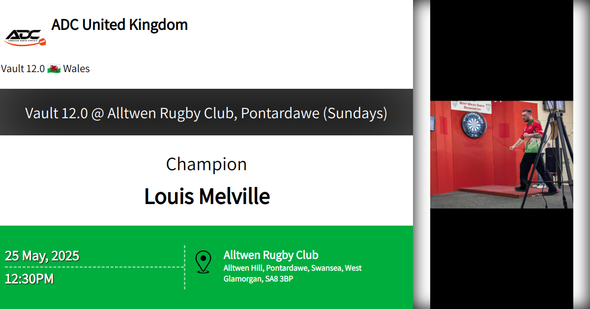 Vault 12.0 @ Alltwen Rugby Club, Pontardawe (Sundays)