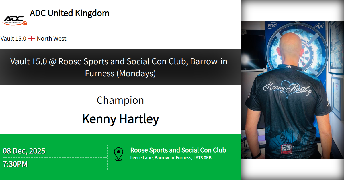 Vault 15.0 @ Roose Sports and Social Con Club, Barrow-in-Furness (Mondays)