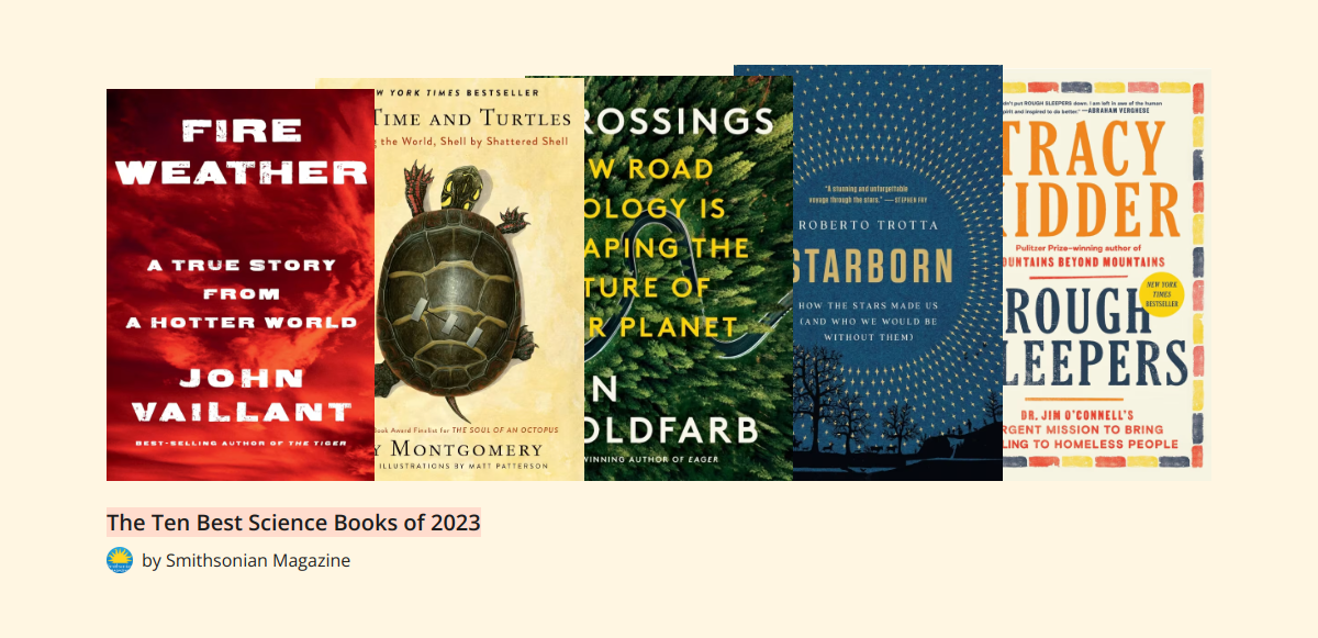 The Ten Best Science Books of 2023 | Booklisti