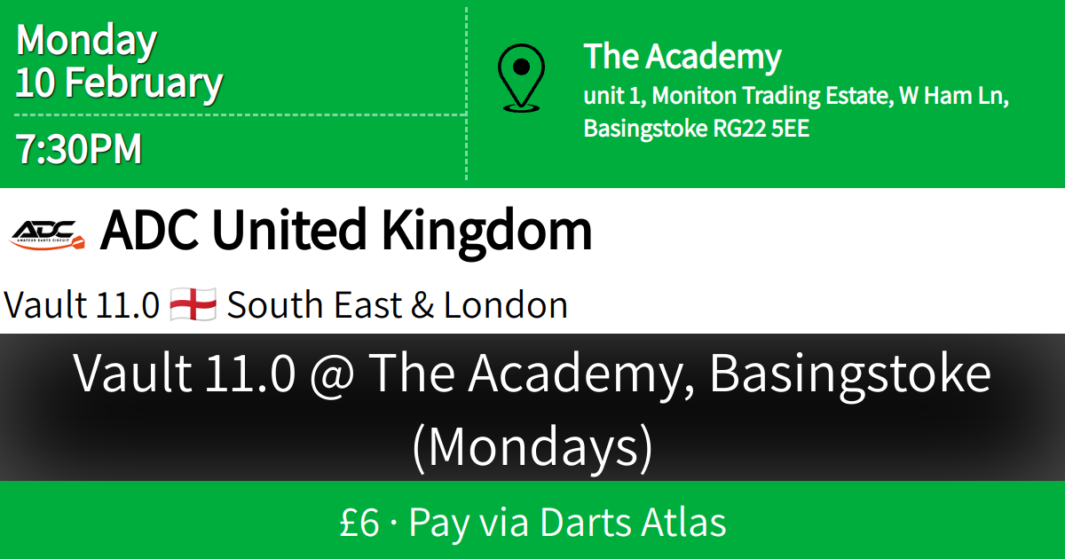 Vault 11.0 @ The Academy, Basingstoke (Mondays)