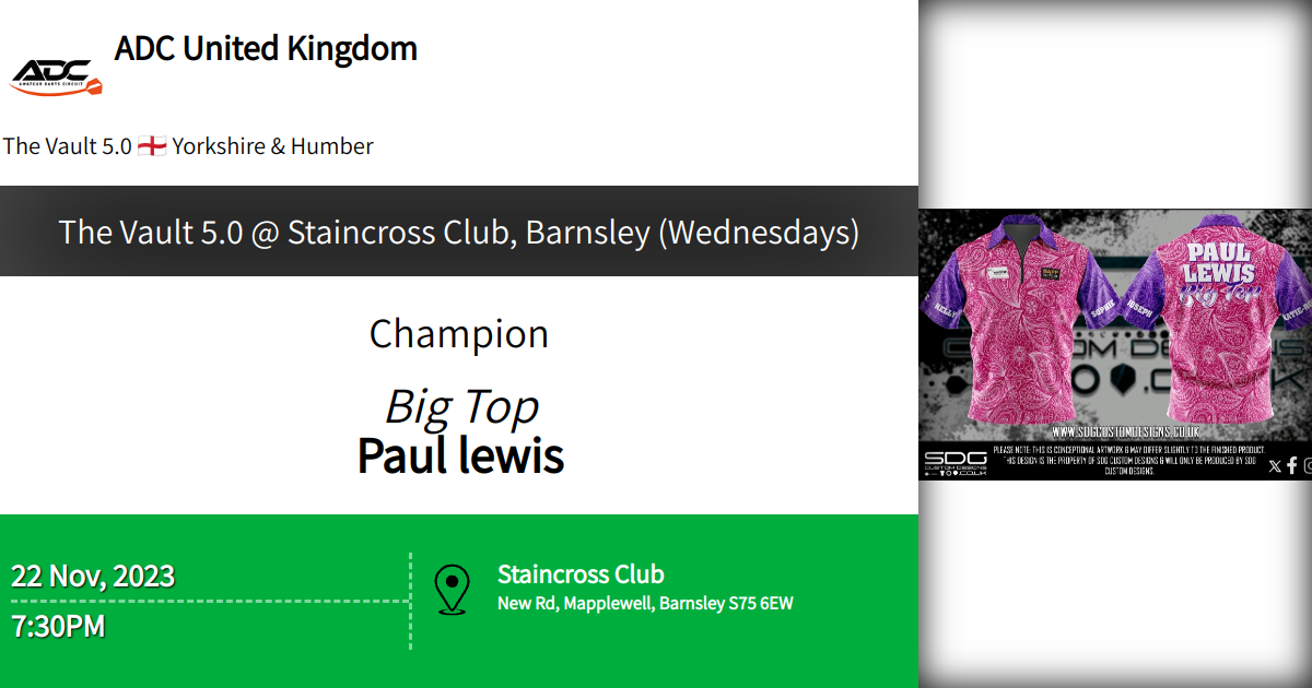 The Vault 5.0 @ Staincross Club, Barnsley (Wednesdays)