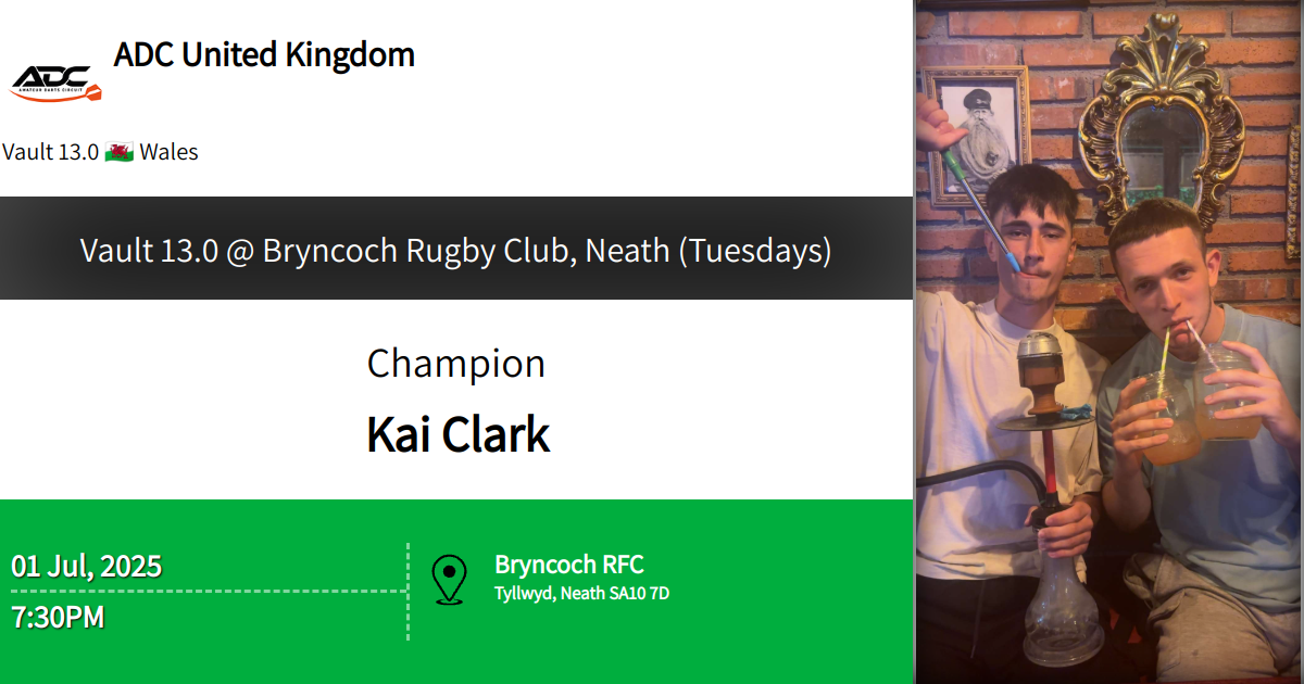 Vault 13.0 @ Bryncoch Rugby Club, Neath (Tuesdays)